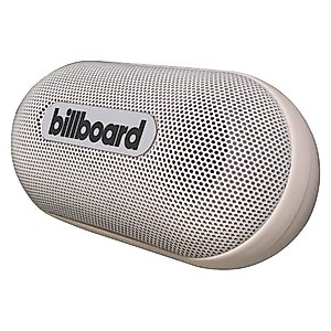Billboard Portable Indoor/Outdoor Wireless Bluetooth Pill Speaker, White