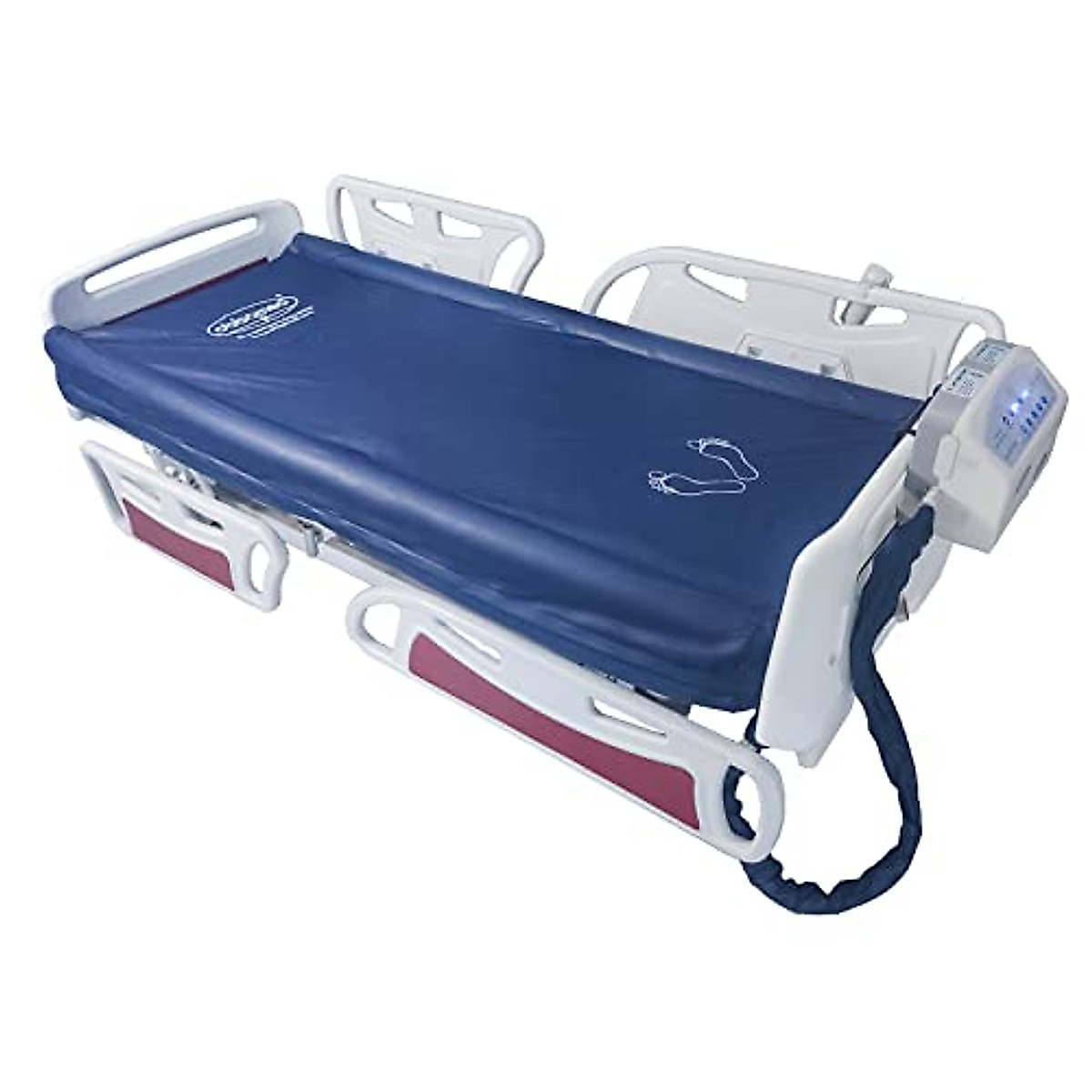 ObboMed OB-1600 UtilityAir Mattress Alternating Pressure with Low Air Loss/Self-Lateral-Wave Rotation, A Reliable 6" Standard Air Mattress (Bed Frame is not Included)