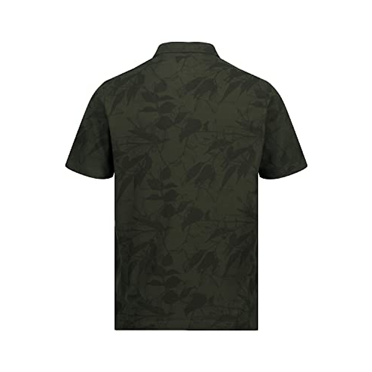 JP 1880 Menswear Big & Tall Plus Size L-8XL Polo shirt, short sleeve, piqué, floral print, concealed button band sea ​​green XXX-Large 815188441