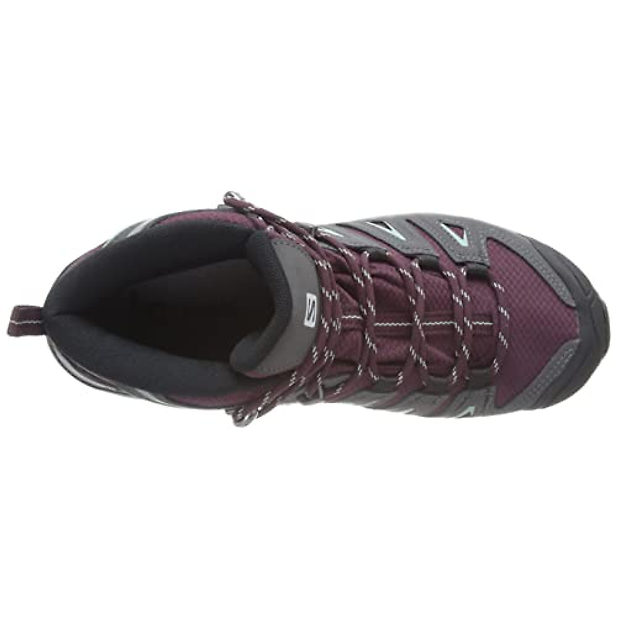 Salomon X Ultra Pioneer MID CLIMASALOMON Waterproof Hiking Boots for Women Trail Running Shoe, Wine Tasting/Magnet/Granite Green, 7.5