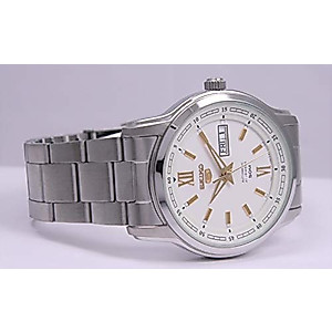 Seiko 5 SNKP15 K1 Silver with White Dial Men's Classic Automatic Analog Watch