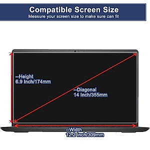 Anti Blue Light Glare Screen Protector for ASUS Chromebook 14" CM14 CX34 CM1400 CM1402c CX1400 CX9400 CX3400 C403 C424 C424MA C425 C433 C433TA C434 C436, Eyes Protection Filter, Anti Fingerprint