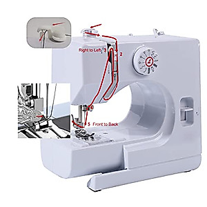 Sewing Machine, Mini Sewing Machine, Electric Portable Sewing Machine for Beginners, 12 Stitch Dual Speed with Foot Pedal & Sewing Kit