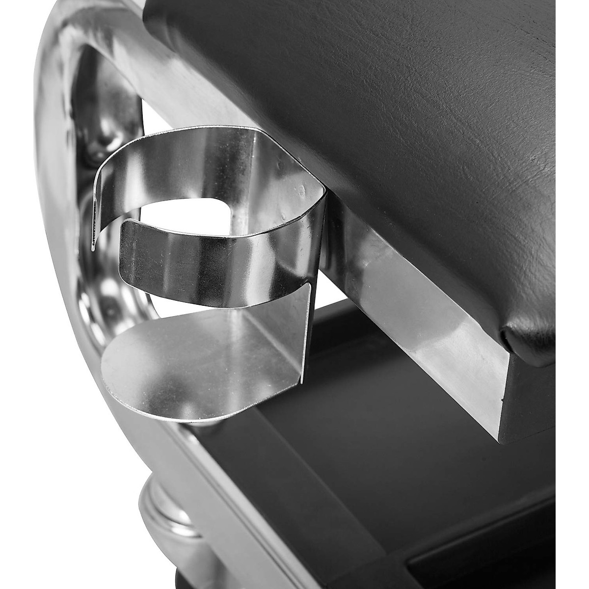 AR7451B Torin Heavy Duty Rolling Creeper Garage/Shop Seat: Padded Mechanic Stool with Tool Tray Storage and Cup Holder, Black