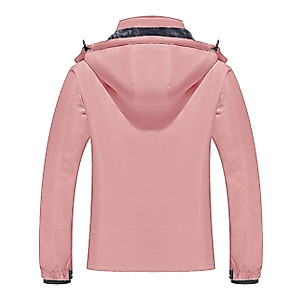 WULFUL Women’s Waterproof Snow Ski Jacket Mountain Windproof Winter Coat with detachable hood