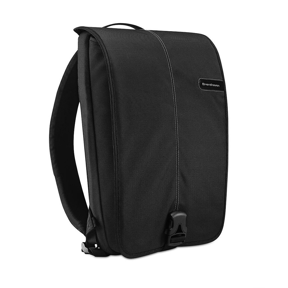 Brenthaven Prostyle Laptop Backpack For Office or School Use – Durable, Protection from Impact and Compression (Fits 15inch - Black)