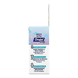 Orajel Baby Daytime & Nighttime Cooling Gels for Teething, Drug-Free, #1 Pediatrician Recommended Brand for Teething*, Two 0.18oz Tubes