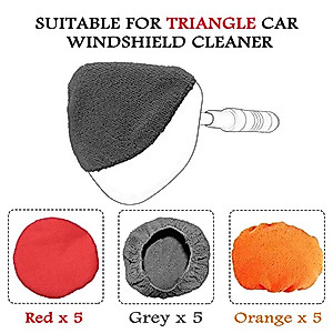 30Pcs Car Care Microfiber Cloths/Microfiber Bonnets/Microfiber Cleaning Covers for Windshield Cleaning Tool, Windshield Cleaner Replaceable Glass Cleaning,Car Window Cleaner Washing Pads Cover Kit