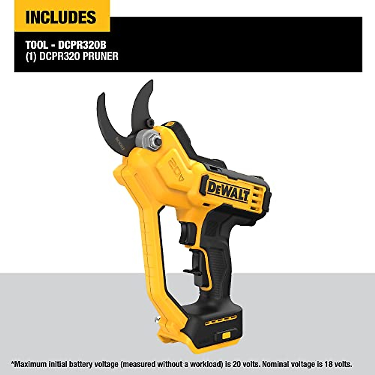 DEWALT 20V MAX Pruning Shears Garden Tool, Cordless, Bare Tool Only (DCPR320B)