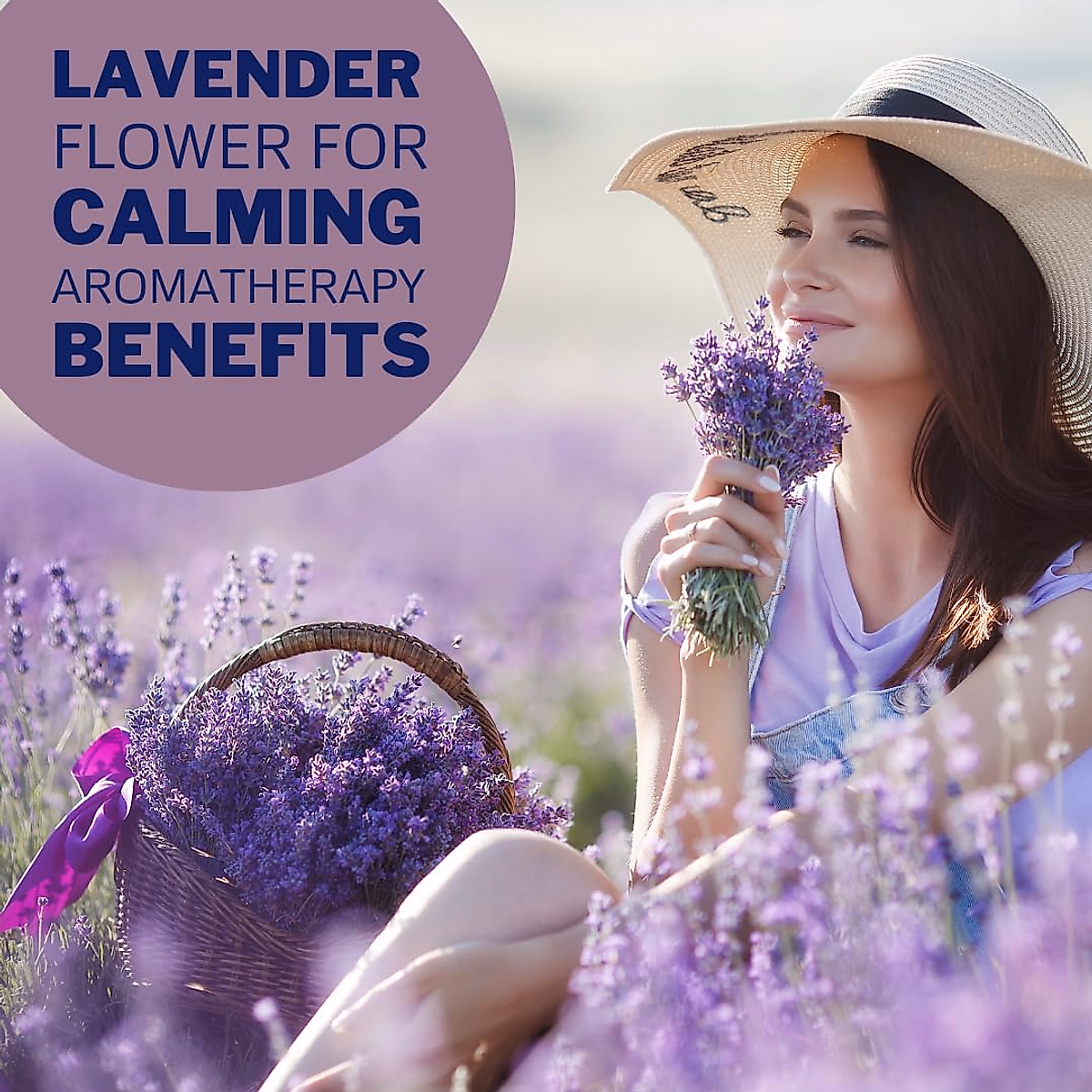 Solayman's Lavender Heating Pad Microwavable with Blue Removable Cover - Warm Compress Moist Heating pad for Back Pain Relief