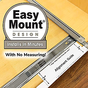 LYNK PROFESSIONAL® Pull Out Cabinet Organizer, 17" x 21" Slide Out Drawers for Kitchen Cabinets - Sliding Pull-Out Pantry Shelves – Home Shelf Organizers - Lifetime Ltd. Warranty, Chrome