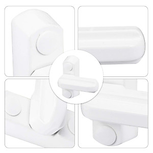 Scicalife 4pcs Window Security Jammer Locks Sash Blockers Zinc Alloy Extra Security Locks