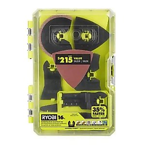 RYOBI Oscillating Multi-Tool Accessory Kit (16-Piece)
