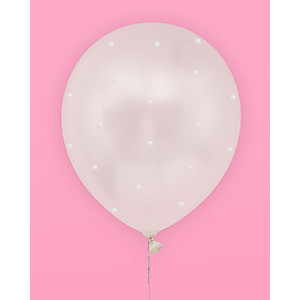 xo, Fetti Party Decorations Pearl Latex Balloons - 24 pk, 12" | Bachelorette Decorations, White and Clear Theme Birthday Party, Bridal Engagement Decor, Coquette Cute Supplies, Preppy Girl Baby Shower
