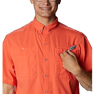 Columbia Men's Standard Tamiami II Short Sleeve Shirt, Corange, Medium