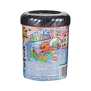 Hot Wheels Monster Trucks Color Reveal Truck with Clip-On Water Tank, 1 Toy Truck with Surprise Reveal (Styles May Vary)