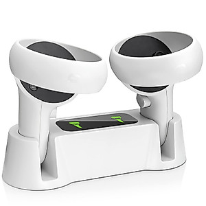 Charging Dock for Oculus Quest 2 Controllers,VR Charger Station for Oculus Quest 2 Controllers Fast Charging Station Set with Type-C Charging Cable