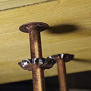 European Hanging Red Wine Glass Rack Upside Down Wine Rack Bar Wrought Iron Goblet Rack Creative Wine Cabinet Decoration Hanger J1031, PIBM, Bronze, 80 * 35cm