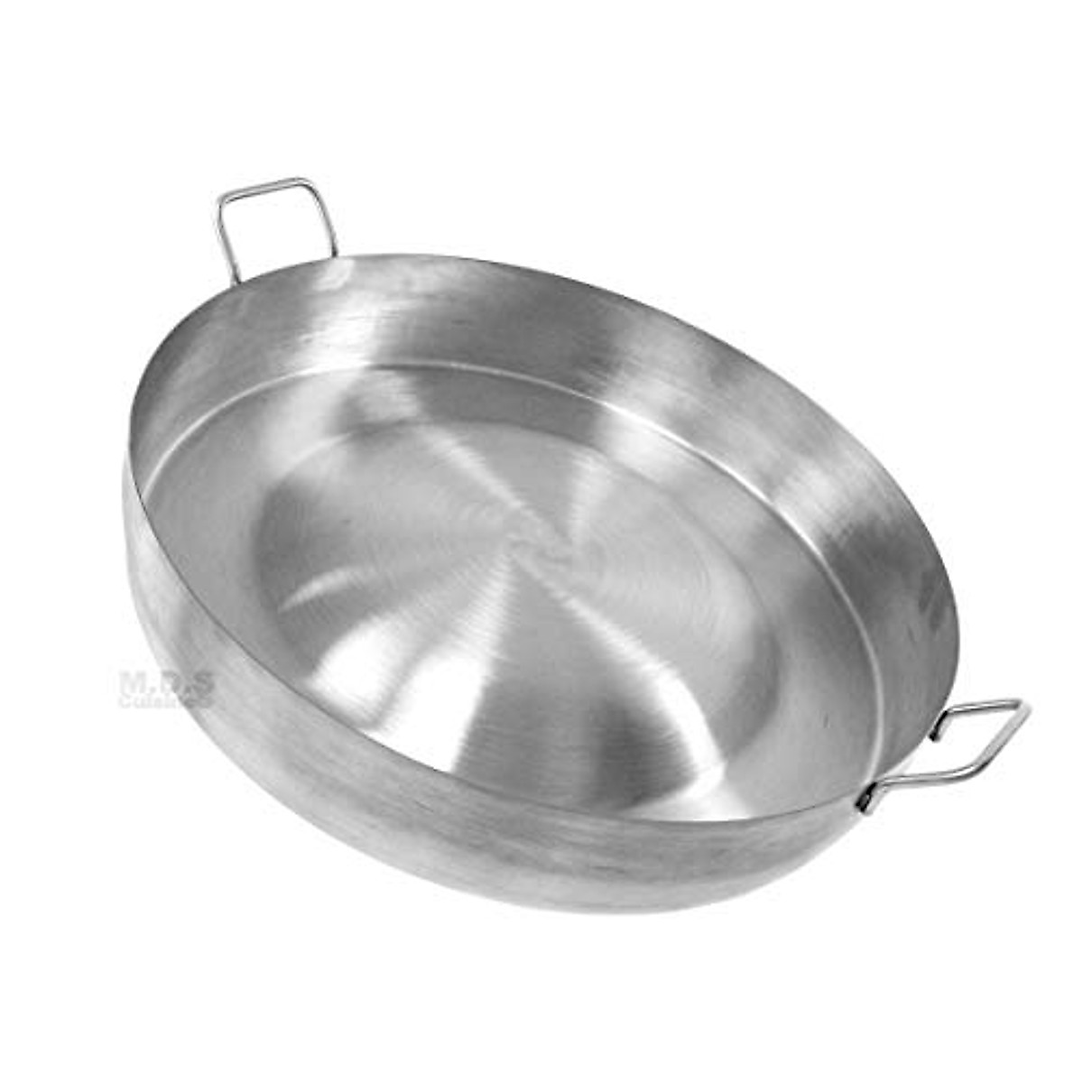 Comal Convex 21.5” Stainless Steel Panza Arriba Heavy Duty Commercial Mexican Griddle Extra High Rim