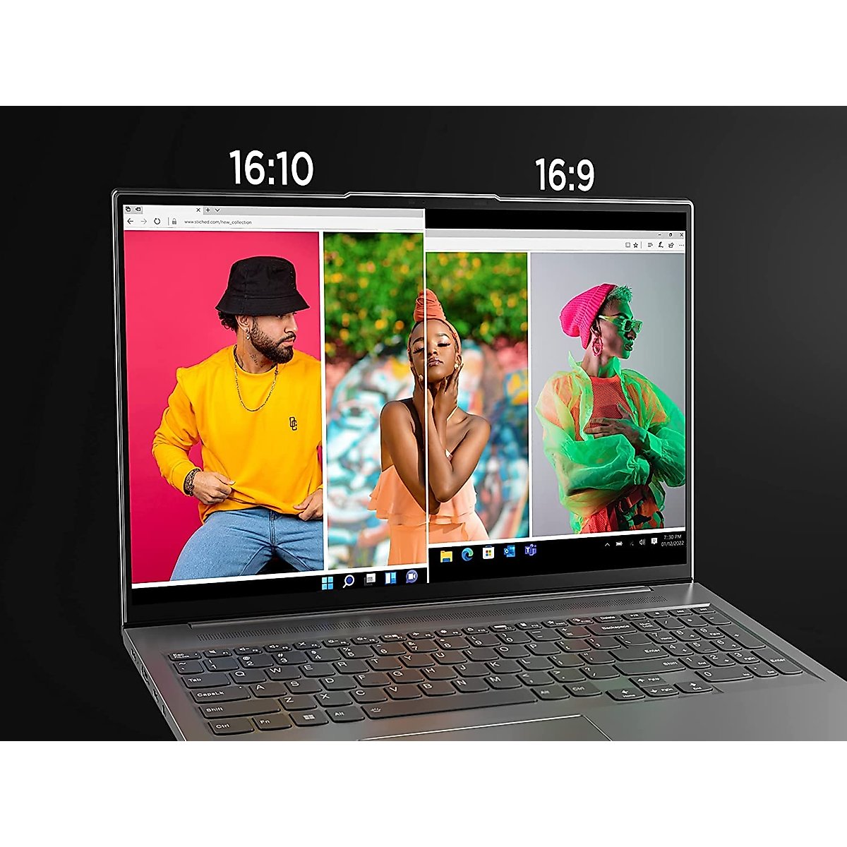 Lenovo 2023 Slim 7 16” 2.5K 120Hz IPS 500nits Touch Laptop 14-Core Intel i7-12700H Intel Arc A370M 4GB GDDR6 32GB LPDDR5 1TB NVMe SSD Thunderbolt4 WiFi AX HDMI Backlit KB Windows 11 Home w/RE USB
