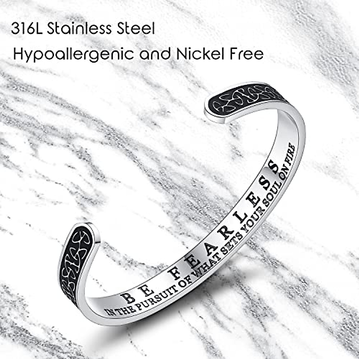 Gifts for Teenage Girls Women Christmas Stocking Stuffers Girls Jewelry 12 14 16 Year Old Girl Birthday Gift Ideas Cute Stuff Valentines Day Be Fearless Inspirational Bracelets Graduation Senior 2023