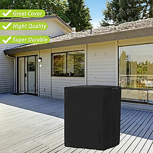 Rilime Fire Pit Cover Square for PAPABABE 45" Fire Pit Pagoda,Heavy Duty 420D Outdoor Fireplace Wood Fire Pit Cover