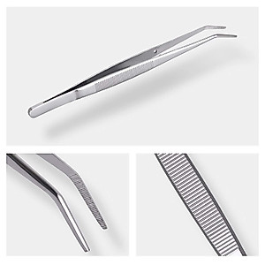 NYGEARZ Dental Examination Basic Instrument Kit Dental Mouth Mirror Tweezers Explorer | Stainless Steel College Teeth Cleaning Tools Plier Lucas Kit