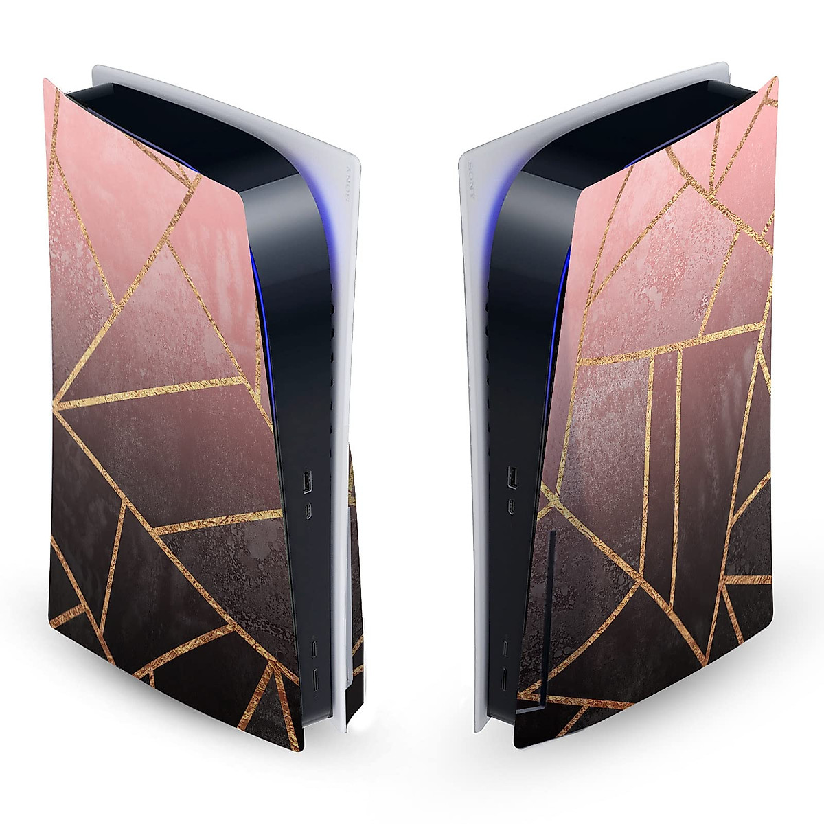 Head Case Designs Officially Licensed Elisabeth Fredriksson Pink And Black Art Mix Vinyl Faceplate Sticker Gaming Skin Decal Cover Compatible With Sony PlayStation 5 PS5 Disc Edition Console