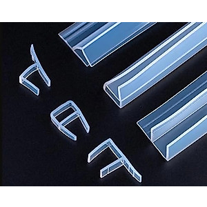 hokmly 120 Inch 10 Ft (Feet) Soft Shower Doors Sweep to Stop Leaks,Glass Door Seal Strip, Shower Silicone Seal Strip