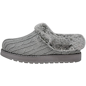 Skechers BOBS from Women's Keepsakes Delight Slipper, Grey, 9 M US