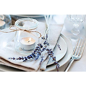 Ner Candles Unscented Tea Lights Candles in Bulk, Smokeless, Dripless & Long Lasting Tea Candles, Small Votive Mini Tealight Candles for Home, Pool, Shabbat, Weddings & Emergencies (Pack of 50)