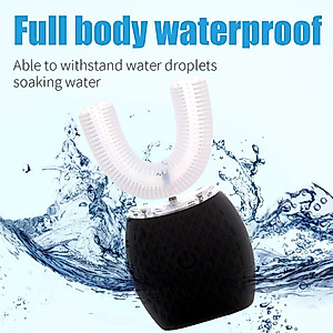 ENYOFLUR Automatic Toothbrush Sonic Tooth Brush for Adults | Rechargeable Portable Automatic LED Light Black