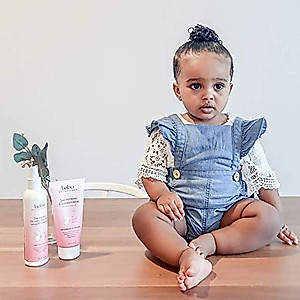Babo Botanicals Smoothing Detangling Spray with Natural Softening Berry and Evening Primrose Oil - for Babies, Kids and Adults with Tangly or Curly Hair - Light Citrus Berry Scent - 8 oz.