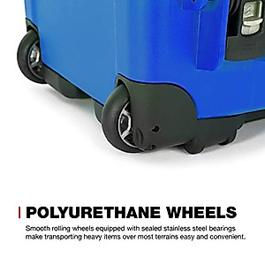 Nanuk 935 Waterproof Carry-On Hard Case with Lid Organizer and Padded Divider w/ Wheels - Blue