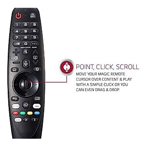 LG Remote Magic Remote Control, Compatible with Many LG Models, Netflix and Prime Video Hot Keys, Google/Alexa