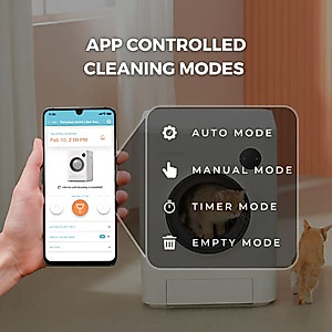 INSTACHEW Purrclean Automatic Self Cleaning Cat Litter Box, Smart App Enabled Litter Box, Large Capacity for Multiple Cats, Secure and Odorless (Purrclean)