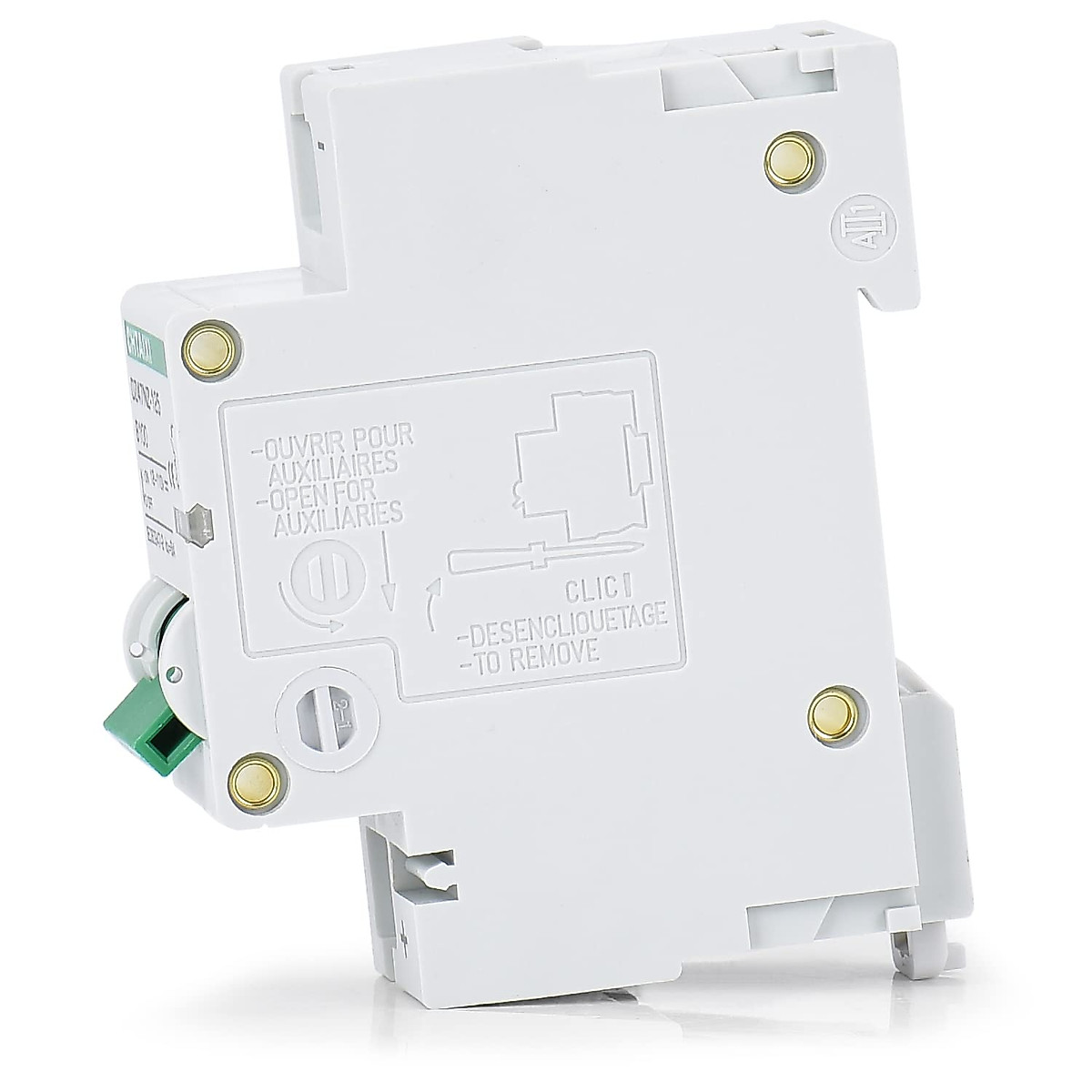 Chtaixi 12V-110V DC Miniature Circuit Breaker, 100 Amp 1 Pole Battery Breaker Protector for Solar PV System and RV, Thermal Magnetic Trip, DIN Rail Mount, High Current DC Disconnect Switch MCB 1P B100