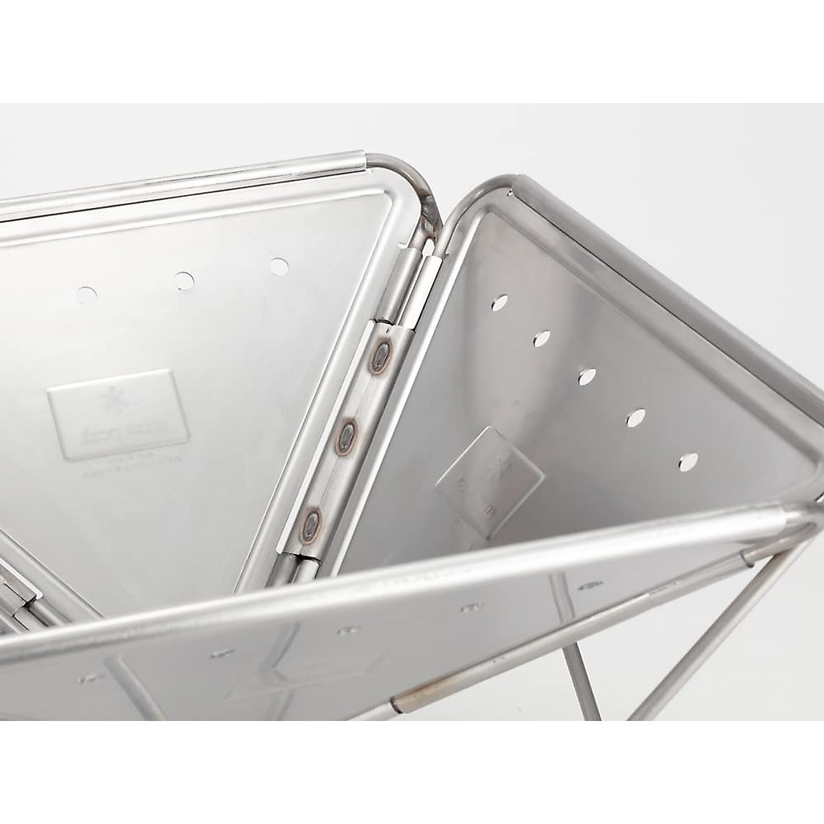 Snow Peak Pack & Carry (M) Fireplace - Made of Durable Stainless Steel - 13.75 x 13.75 x 9.75 in