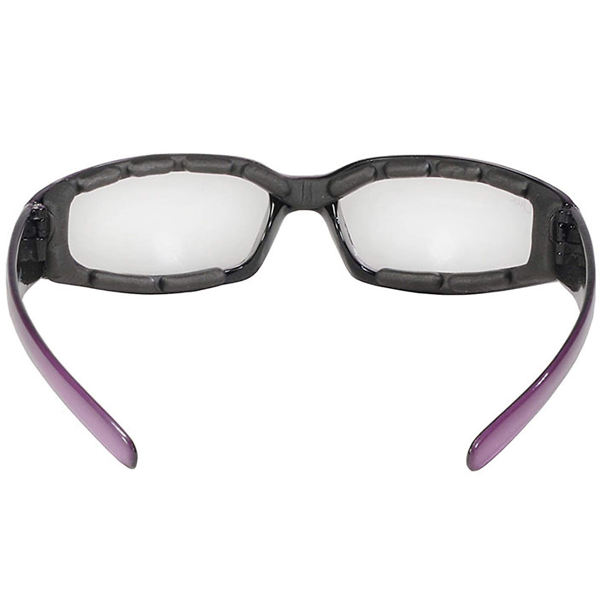 Chix 2 Pairs of Rally Women's Padded Motorcycle Sunglasses Purple Frames Clear & Grey Gradient Lenses