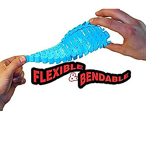 Mindscope Twister Tracks Trax 360 Loop 13' (feet) of Neon Glow in The Dark Track with One LED Light-Up Race Series Car