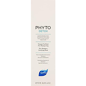 PHYTO Phytodetox Pre-shampoo Purifying Mask, 4.40 Fl Oz