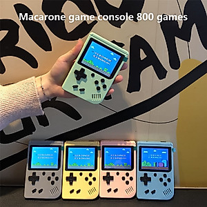 BEYOLO Retro Handheld Game Console，Portable Retro Game Console with 500 Classical FC Games，Support for Connecting TV & Two Players Portable Video GameToys Gifts for Kids Adults (Grey, 8cm2.5cm12cm)