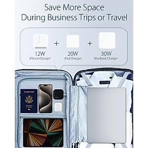 TWOPAN 65W USB C Charger Block, 3-Port Foldable GaN Fast Charger for iPhone 16/15/14, Vision Pro, MacBook, iPad, XPS, Switch, Steam Deck, Galaxy S24/25, Pixel