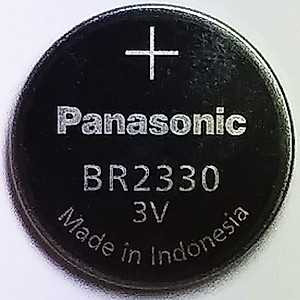 Panasonic BR2330 Battery, Lithium, 3v, 255mah, Coin cell
