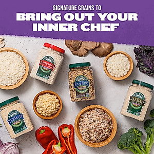 RiceSelect Royal Blend, Blend Of Texmati White, Brown, Red, And Wild Rice, Premium Gluten Free Rice, Non-GMO, 21 Ounce Jar