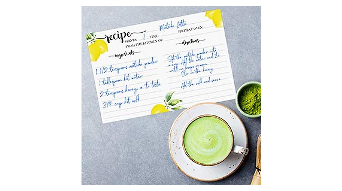Lemon Recipe Cards - Preserve Family Traditions