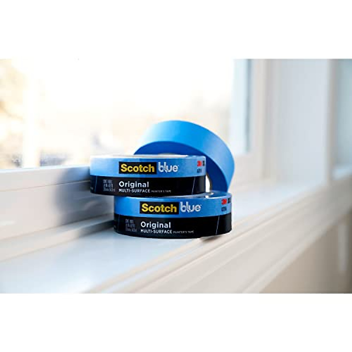 Scotch Painter's Tape Original Multi-Surface Painter's Tape, 0.94 Inches x 60 Yards, 9 Rolls, Blue, Paint Tape Protects Surfaces and Removes Easily, Multi-Surface Painting Tape for Indoor and Outdoor Use