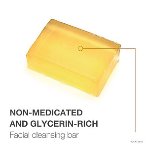 Neutrogena Original Gentle Facial Cleansing Bar with Glycerin, Pure & Transparent Face Wash Bar Soap, Free of Harsh Detergents, Dyes & Hardeners, 3.5 oz (Pack of 6)