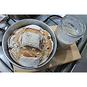 Jarming Collections Glass Extra Wide Mouth Quart Storage Jars 32 oz with Lids - BPA Free Plastic Storage Lids - Made in USA - Quart Glass Jars 32 oz with Lids (Set of 2)