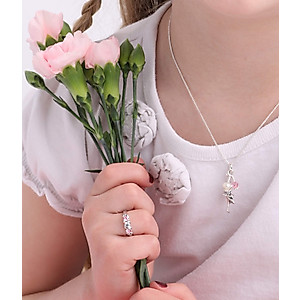 Sterling Silver Baby Ring with Twisted Band and Pink/White CZ's (Size 3)